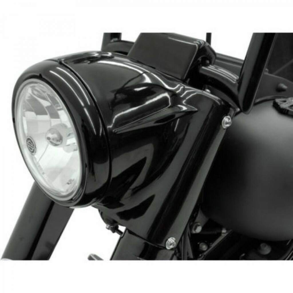 KIT FARO TIPO ROAD KING NACELLE NERO HARLEY DAVIDSON SOFTAIL HERITAGE ...
